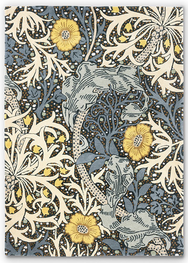 William Morris Seaweed Mustard 127008 - Buy Rugs Online | Melbourne ...