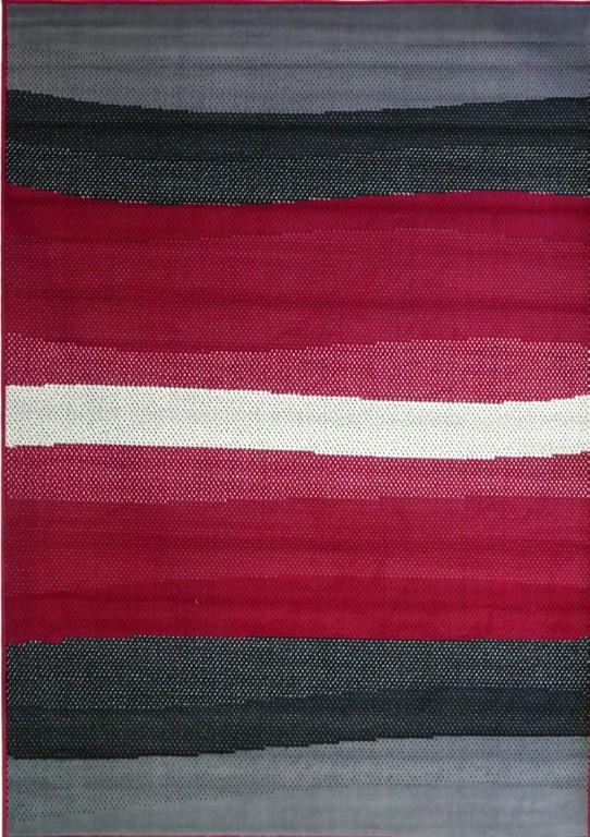 Ally 43541 Red Grey Modern Rug - Buy Rugs Online | Melbourne, Australia ...