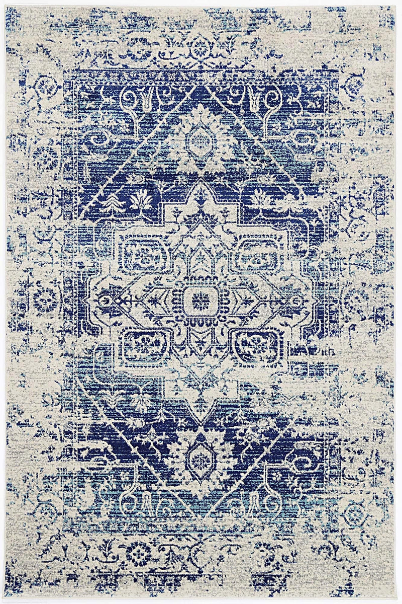 Delight Audrey Ivory & Navy Rug - Buy Rugs Online | Melbourne ...